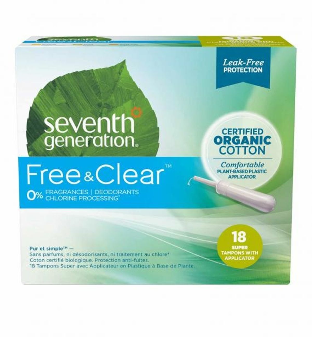 Seventh Generation Organic Cotton Tampons - xoNecole