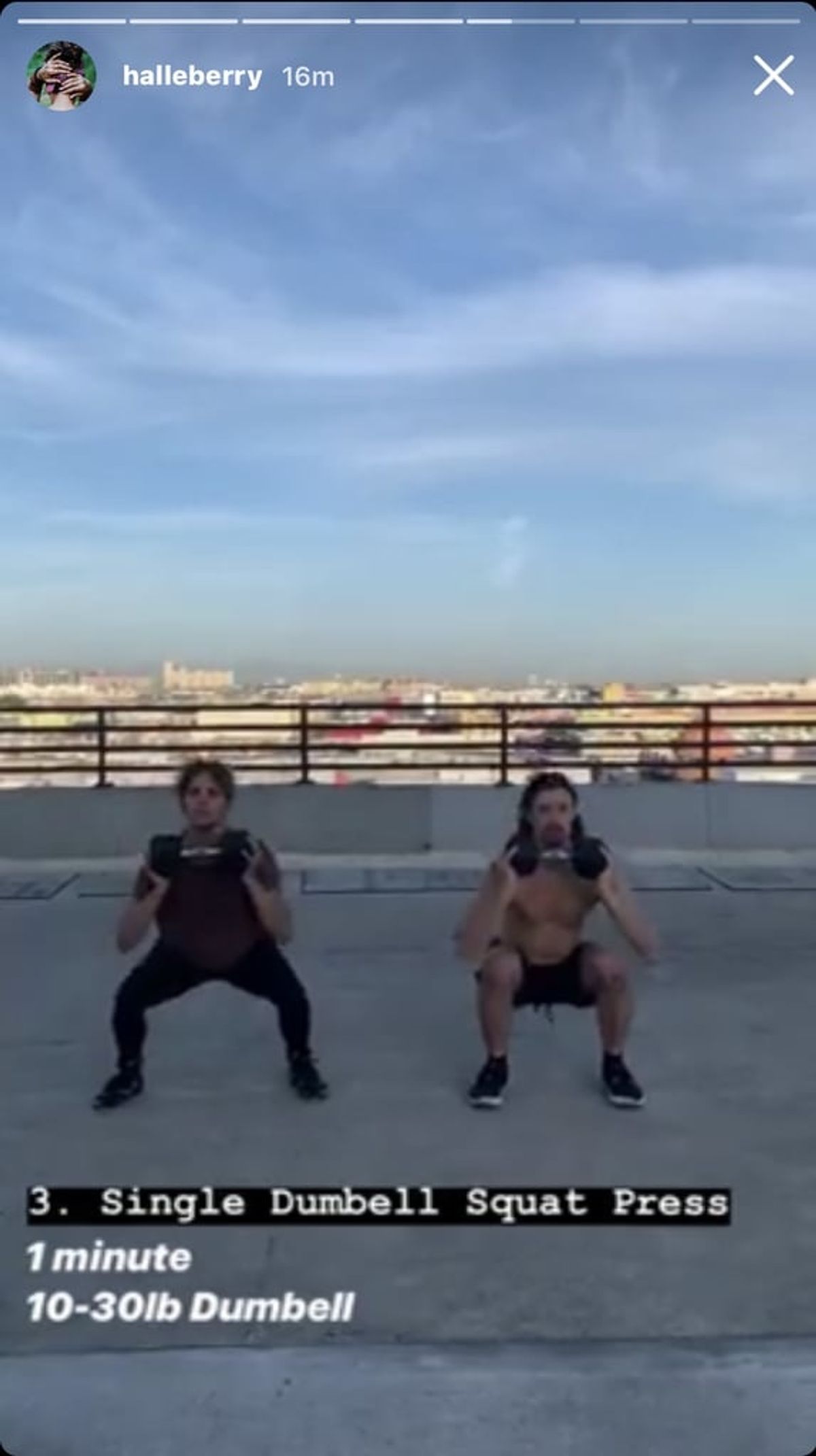 Single Dumbbell Squat Pass & Press - xoNecole