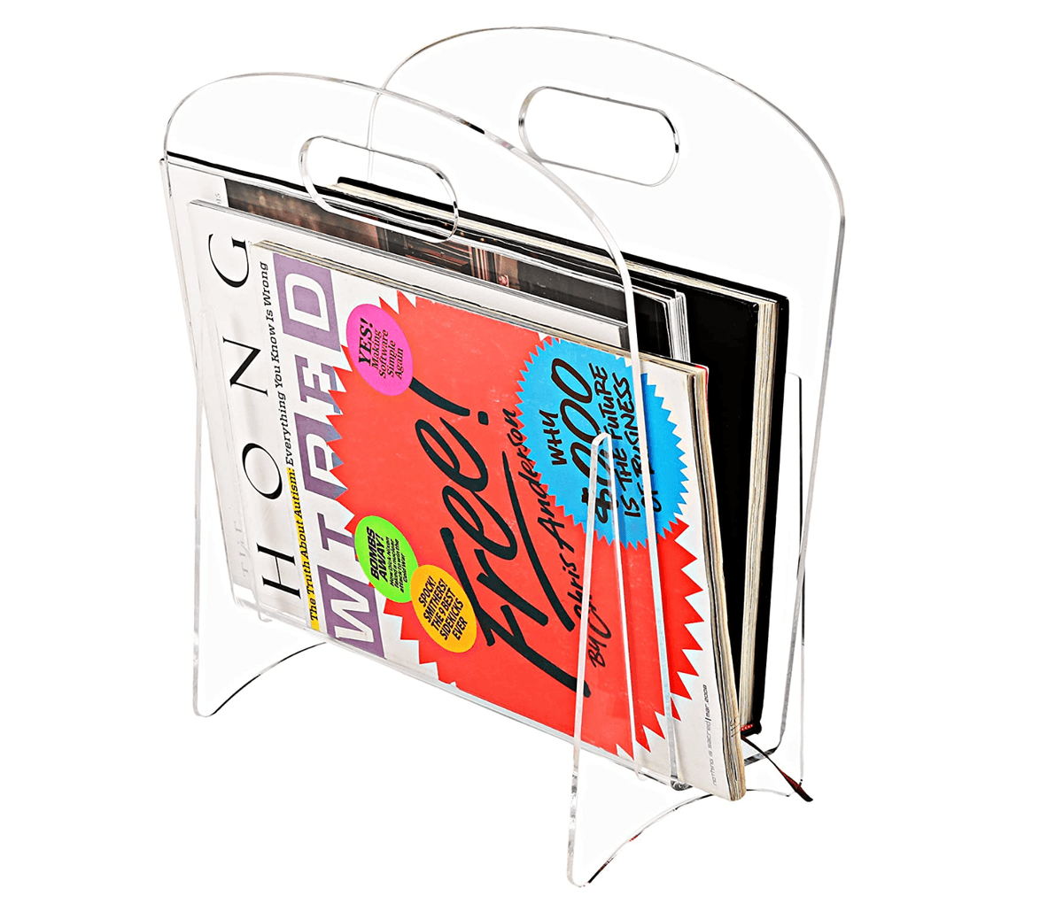 Clear Acrylic Magazine Holder - xoNecole