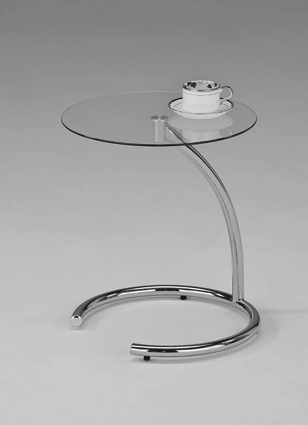 Chrome Accent Side Table - xoNecole